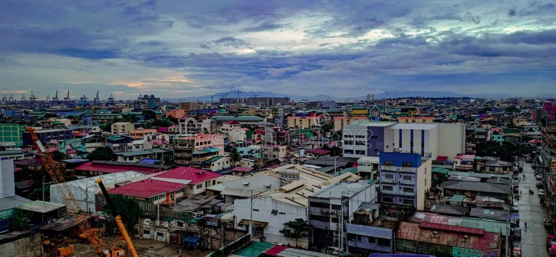 The City stock photo. Image of clouds, buildings, blue - 136659344