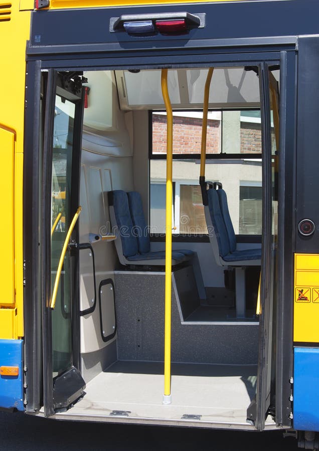 City bus door stock image. Image of transport, waiting - 28503469