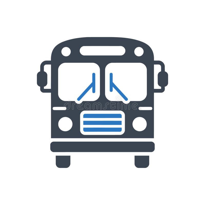 City bus front icon stock vector. Illustration of commuting - 361529204