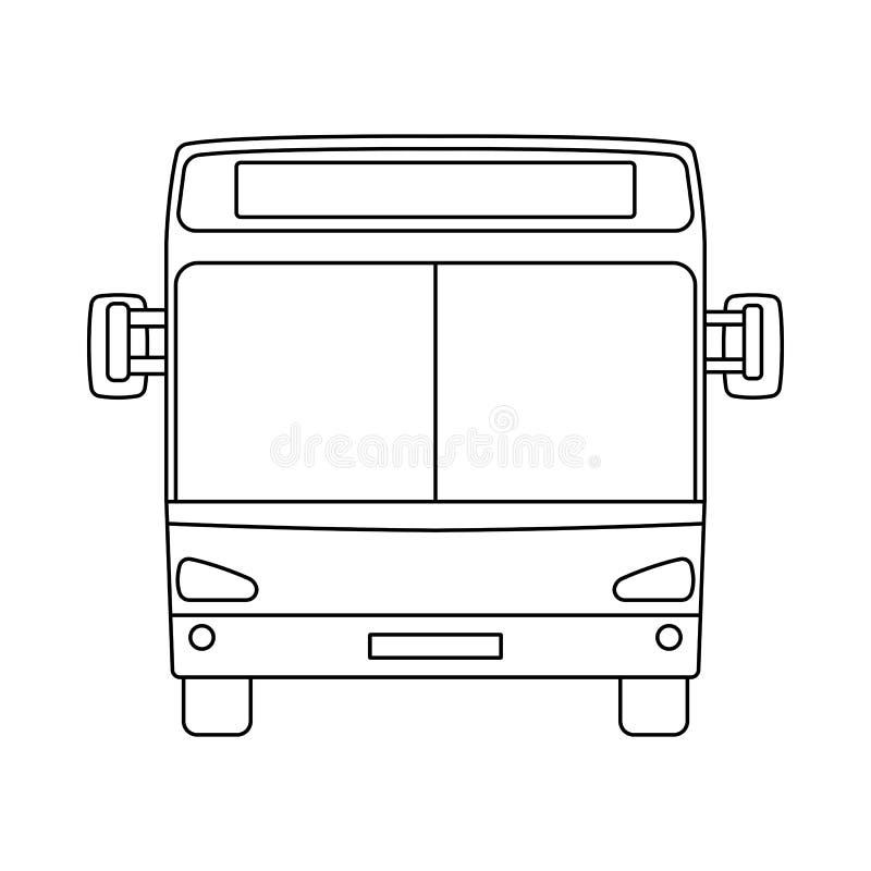 Bus Front Outline Stock Illustrations – 734 Bus Front Outline Stock ...