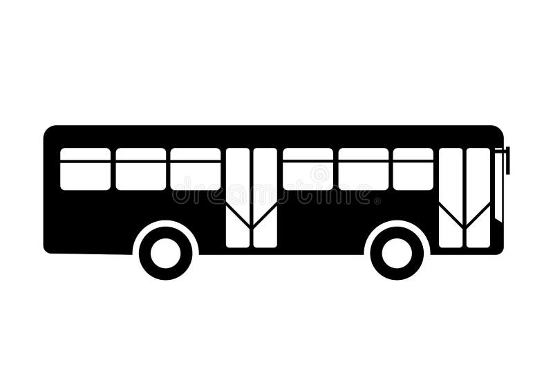 City Bus Icon,side View, Flat Design Stock Vector - Illustration of ...