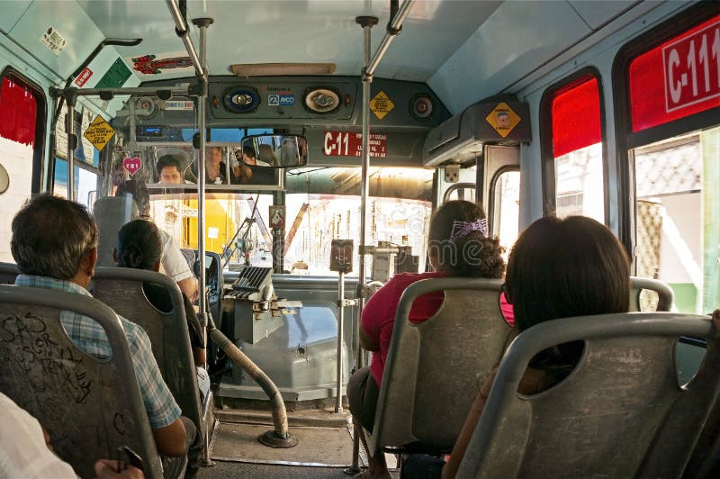 City Bus Merida, Yucatan, Mexico Editorial Stock Image - Image of ...