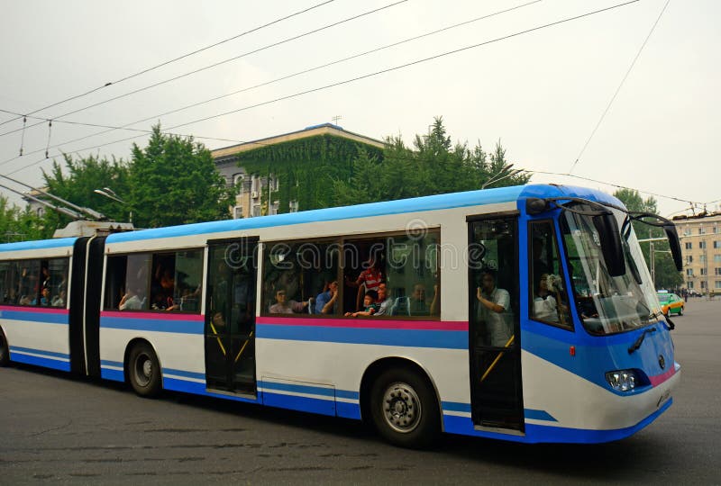 City Bus, Pyongyang, North-Korea Editorial Photo - Image of communism ...