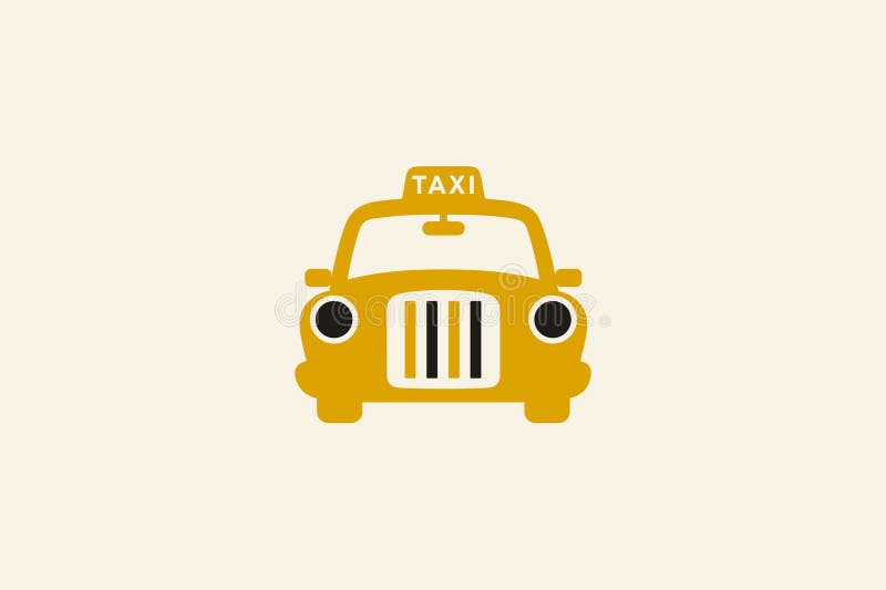 City Cab Taxi Vector Design Silhouette Stock Vector - Illustration of ...