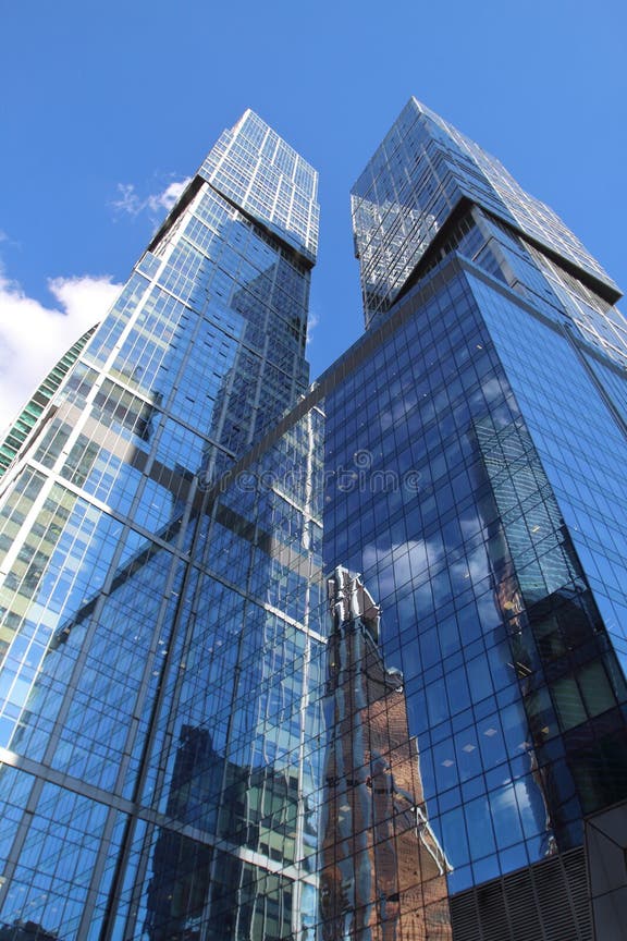 The City of Capitals Tower in Moscow City, Russia Stock Photo - Image ...