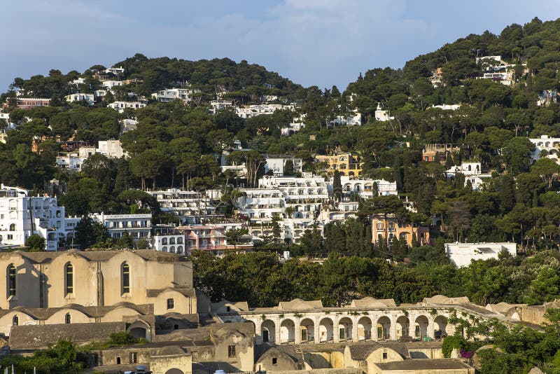 City of Capri, Capri Island, Italy Editorial Photography - Image of ...