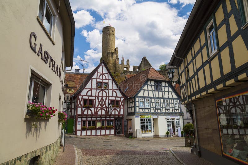 City and Castle Eppstein. Germany Editorial Stock Photo - Image of ...