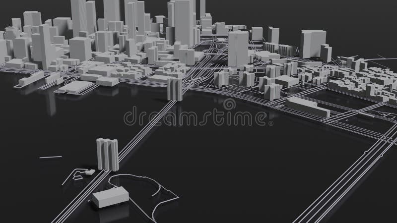 Tech City Light Displacement Map Texture for 3d Modelling Stock ...