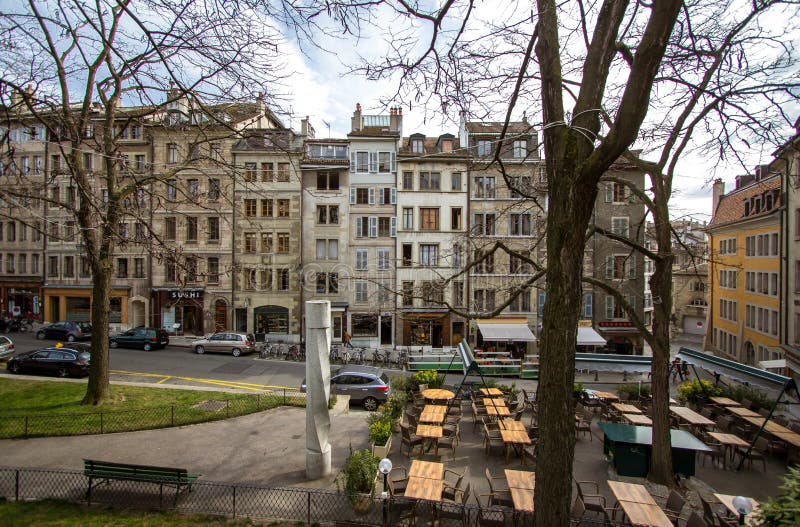 City Center in Geneva editorial photo. Image of dome - 41584136