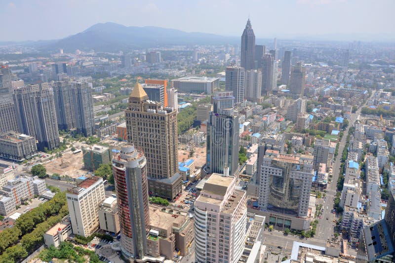 City Center of Nanjing, China Editorial Image - Image of city, building ...
