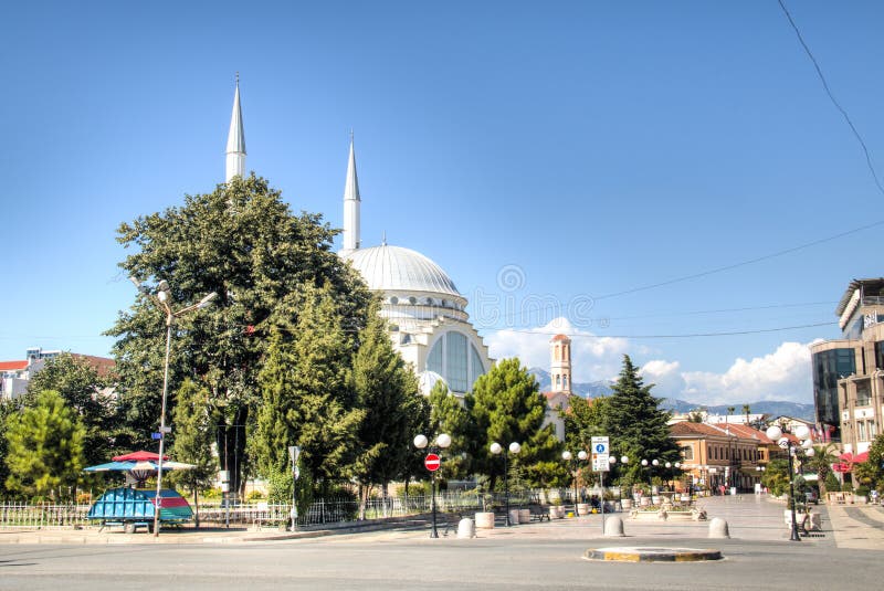 City Center of Shkoder, Albania Editorial Image - Image of downtown ...