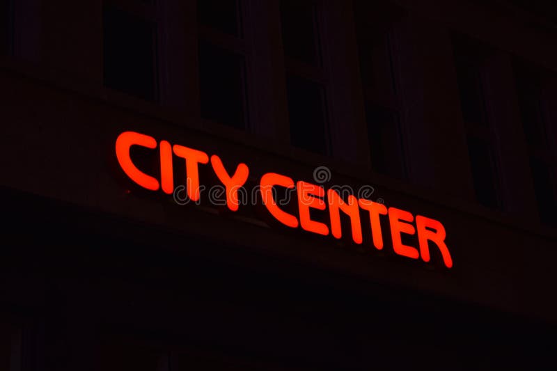 Red Light Sign, City Center Editorial Image - Image of logo, city ...