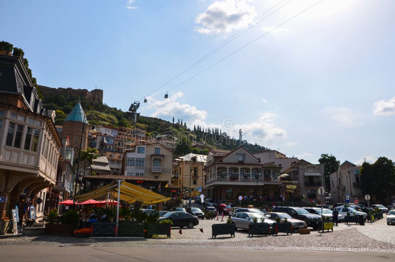 City-center of Tbilisi editorial stock image. Image of center - 82367619
