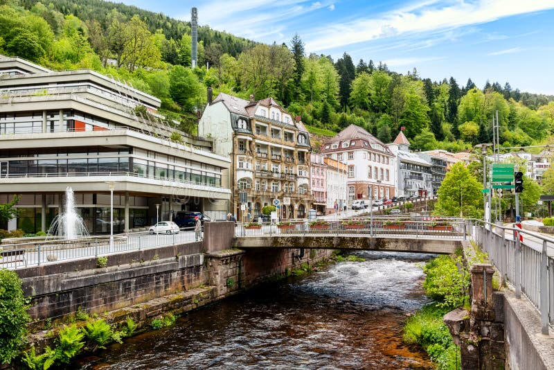 City Centre of Bad Wildbad in the Black Forest, Germany Stock Image ...