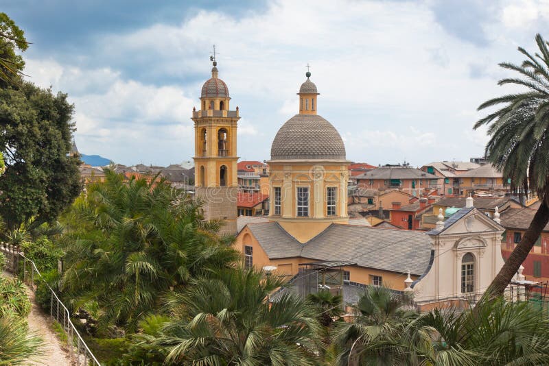 City Centre of Chiavari, Italy Stock Image - Image of chiavari, color ...