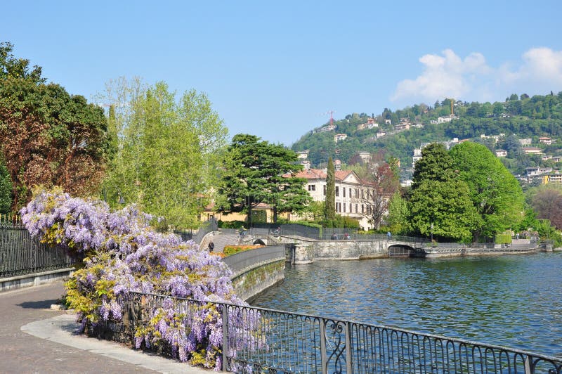 City Centre Lake Como Italy Stock Image - Image of lario, holiday: 32606787