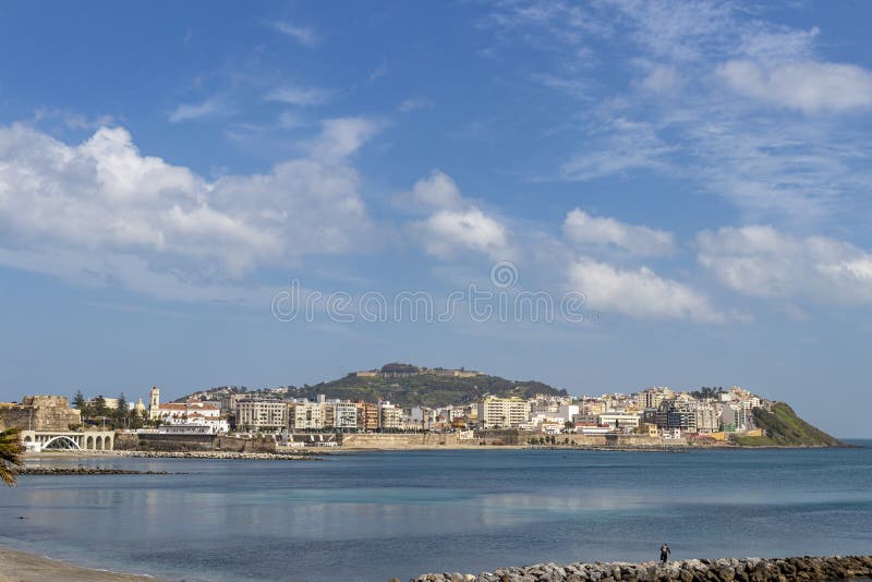 City of Ceuta, Autonomous Spanish City Stock Photo - Image of coastline ...