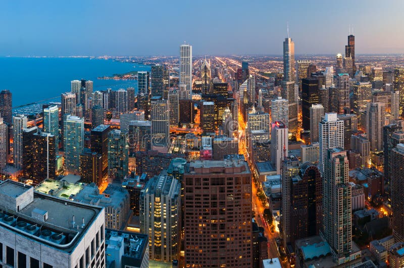 City of Chicago. stock image. Image of midwest, building - 21751851