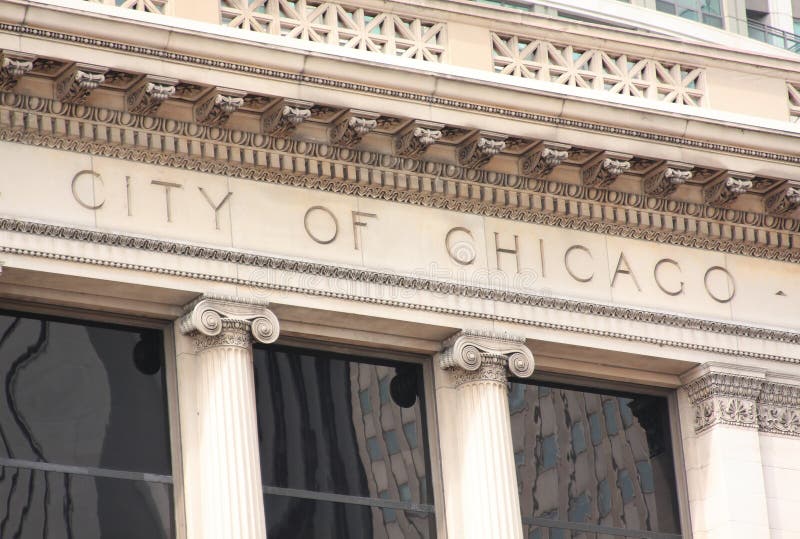 City of Chicago building stock image. Image of sign, text - 13383473