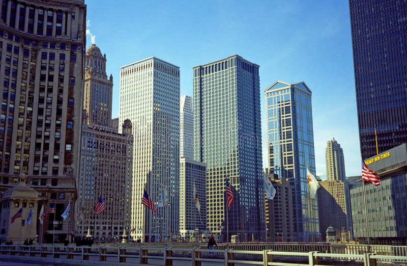 The city, Chicago, USA editorial stock image. Image of town - 84066029