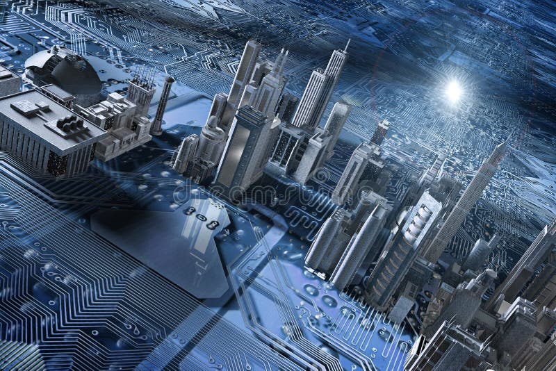 City chip stock photo. Image of apple, housing, connection - 23314202