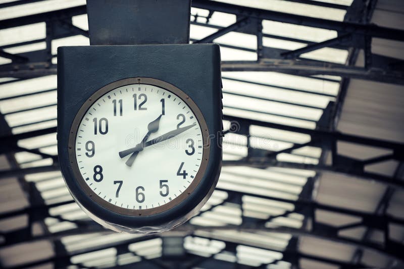 City Clock stock photo. Image of hour, urban, life, hand - 24939714