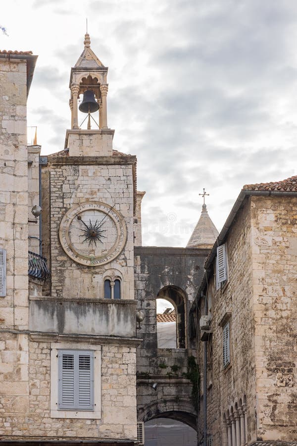 The City Clock on the People`s Square Stock Photo - Image of place ...