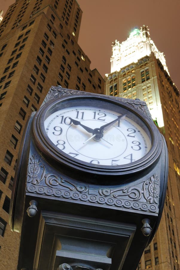 Old Street Clock in Downtown Pittsburgh Stock Image - Image of window ...