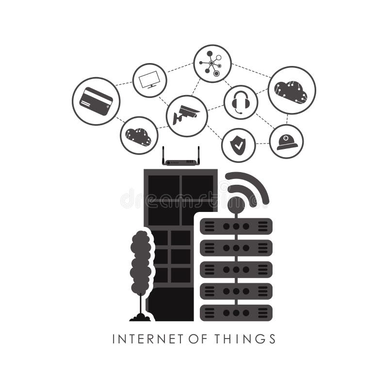 City Connected To the Internet. Internet of Things Concept. Good for ...