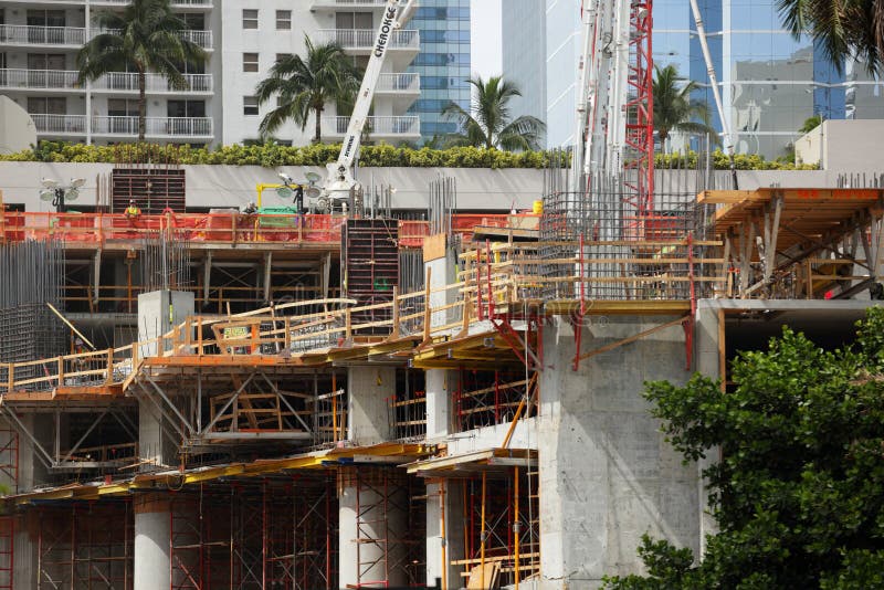 City construction site stock image. Image of real, telephoto - 55963421