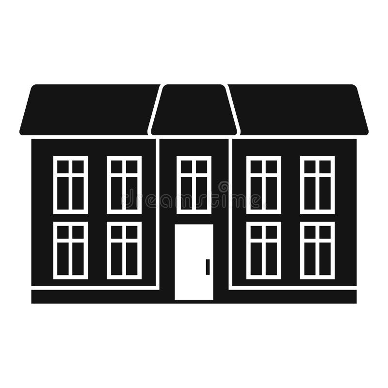 City Cottage Icon, Simple Style Stock Vector - Illustration of isolated ...