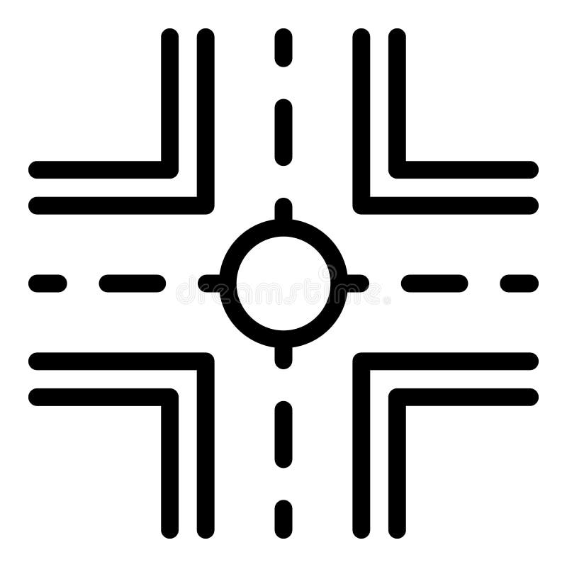 Road Section Icon Outline Style Stock Illustrations – 8 Road Section ...