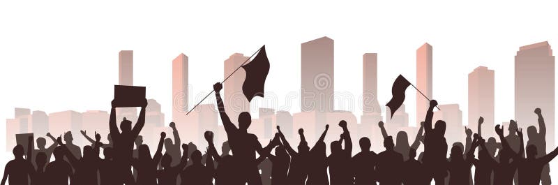 City crowd stock vector. Illustration of city, rally - 329650714