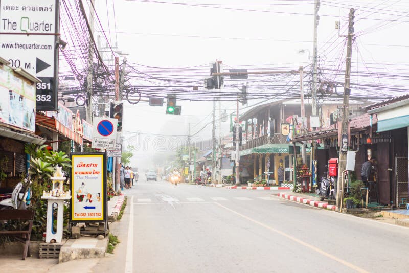 City Curtains in the Morning Mist. Editorial Stock Image - Image of ...