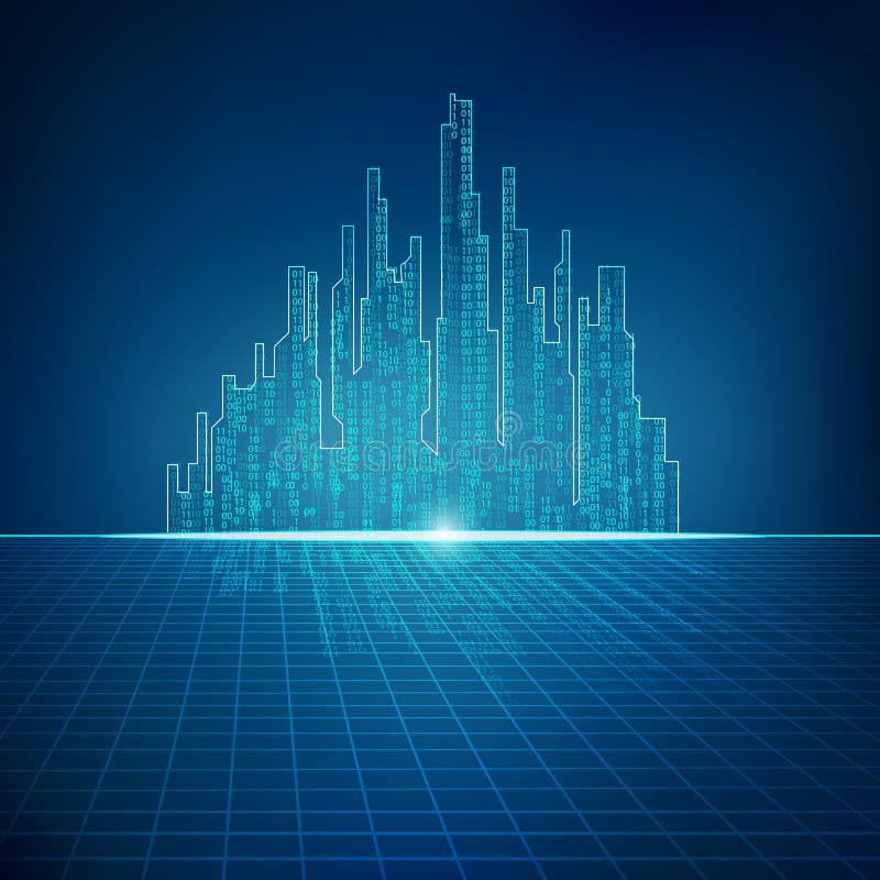 City stock vector. Illustration of exterior, high, angle - 83308730