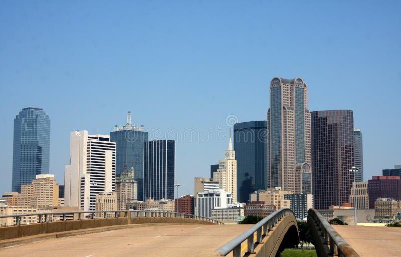 Dallas Downtown Night Scenes Stock Image - Image of travel, evening ...