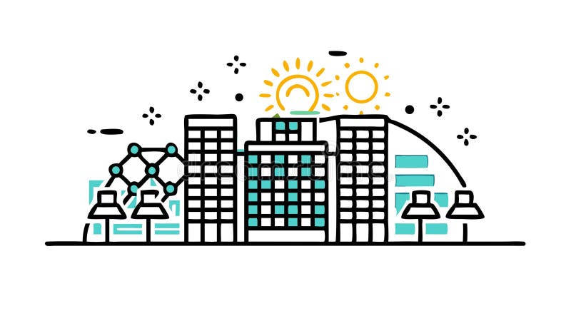 Big City Infrastructure Cartoon Stock Illustrations – 441 Big City ...