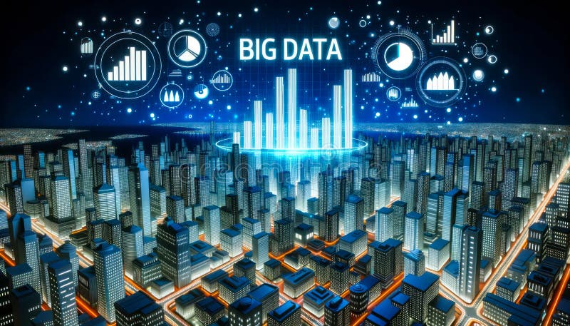 City Data Metrics Skyline Visualized As Graphs with Big Data Projection ...