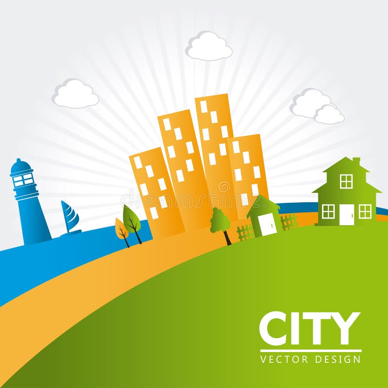 Cartoon Building Illustration Stock Vector - Illustration of ...