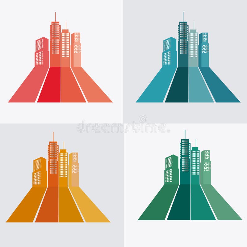 City design. stock vector. Illustration of downtown, house - 51812580