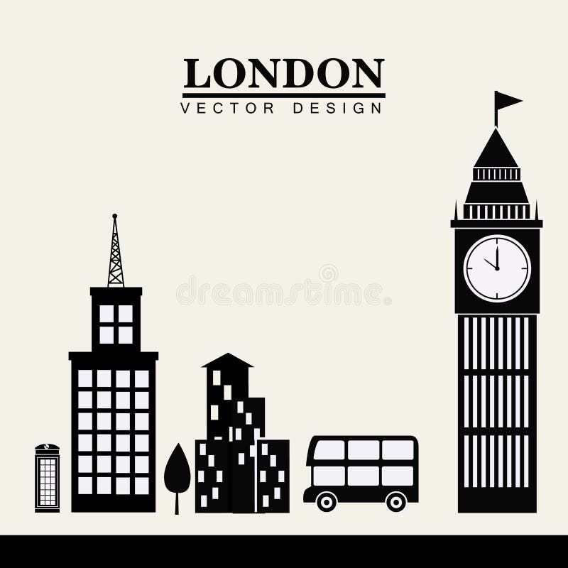 City Design Over White Background Vector Illustration Stock Vector ...