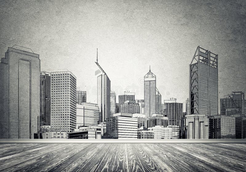 City design on wall stock image. Image of city, cityscape - 77408107