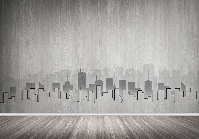 City design on wall stock image. Image of building, modern - 79965565