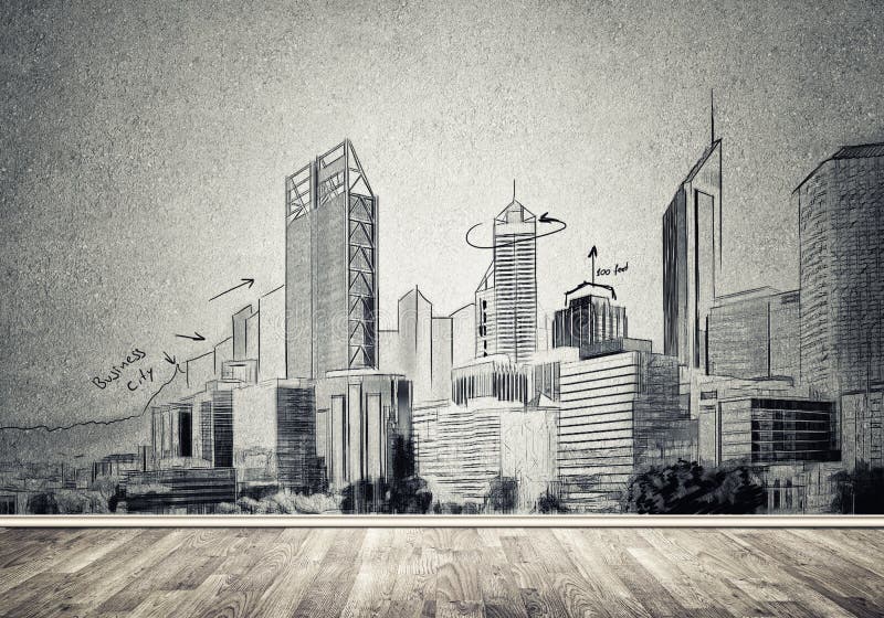 City design on wall stock photo. Image of city, element - 82503096