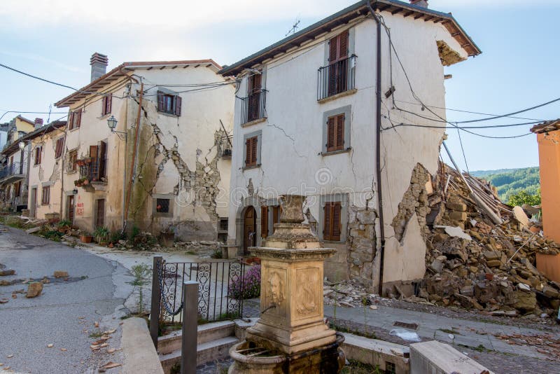 City Destroyed by an Earthquake Stock Photo - Image of destruction ...