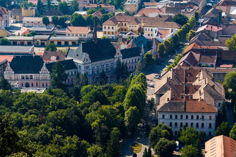 City of Deva in Romania stock photo. Image of town, county - 229549084