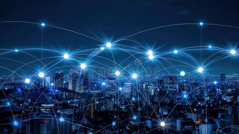 City and Dot Point Connect Modern Telecom System, Boundless Connection ...