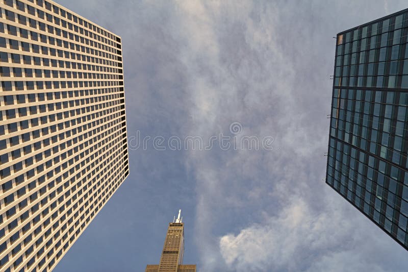 City Downtown Perspective. Modern Building Architecture. Perspective ...