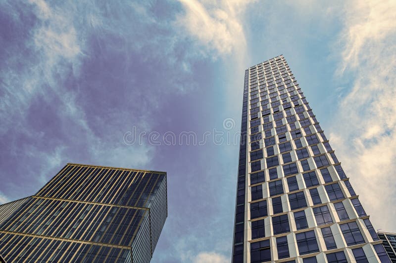 City Downtown with Skyscraper. Metropolis Architecture. Skyscraper ...