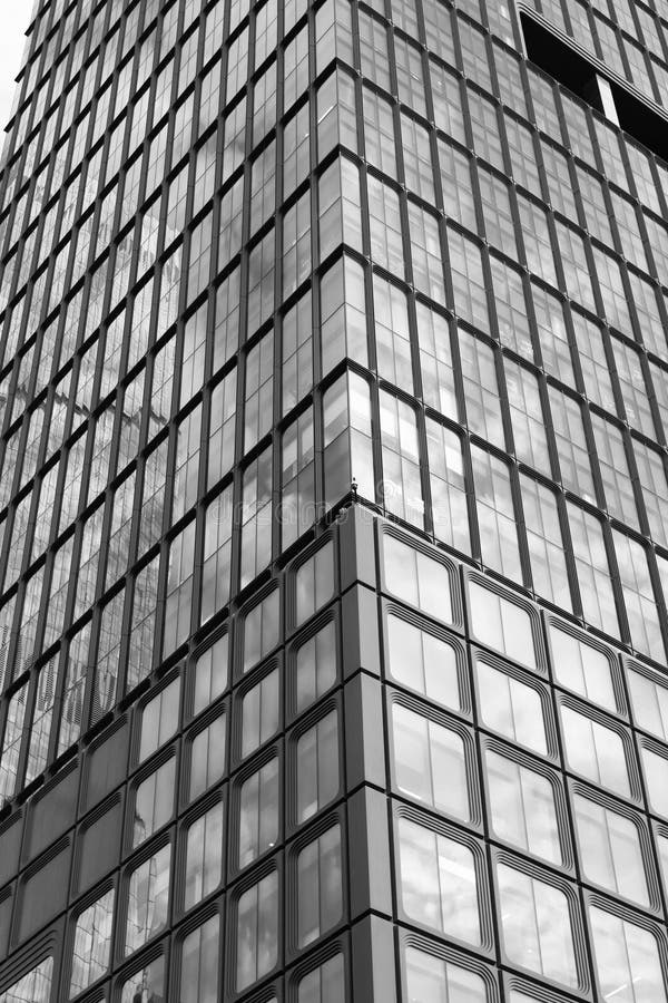 City Downtown with Skyscraper in Perspective. Perspective View ...